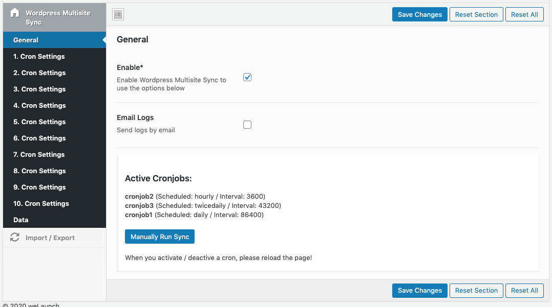WordPress Multisite-Synchronisation Plugin - weLaunch