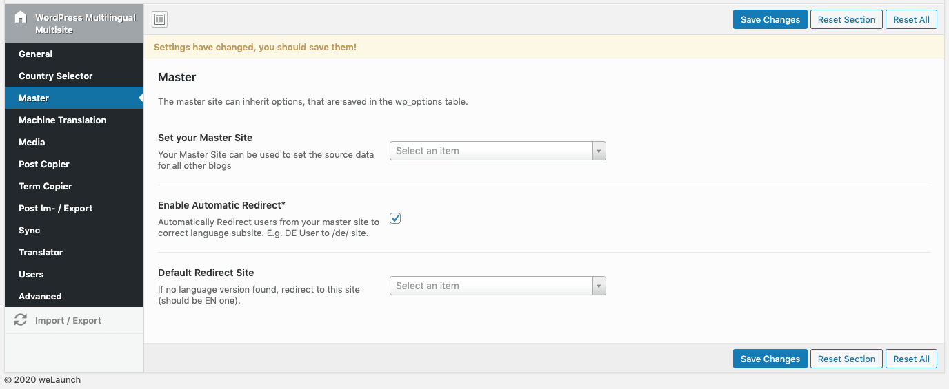 Setup our Multilingual Multisite Plugin - weLaunch