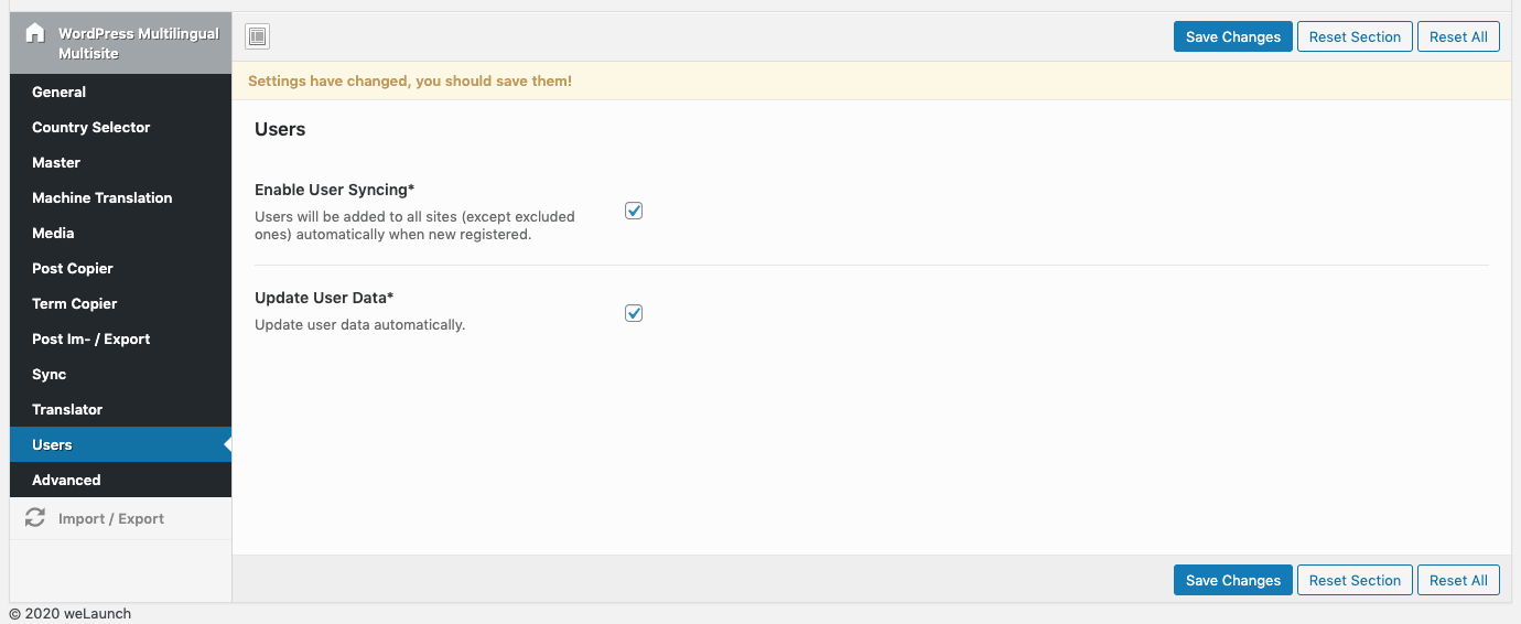 Setup our Multilingual Multisite Plugin - weLaunch