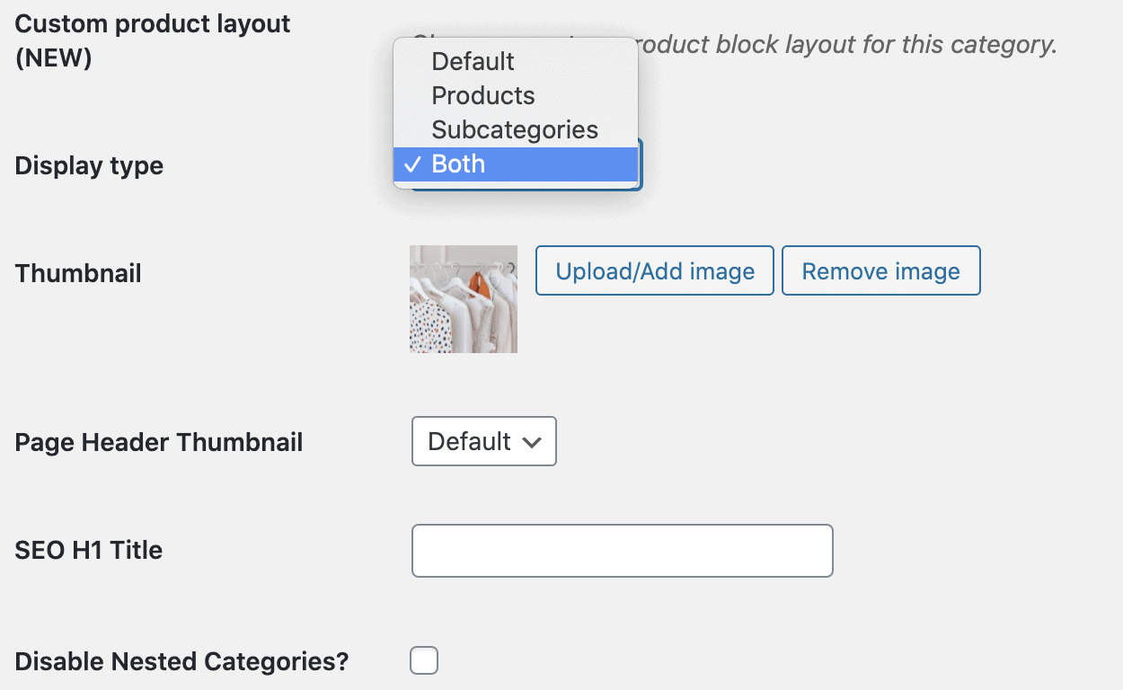 WooCommerce Nested Categories - weLaunch