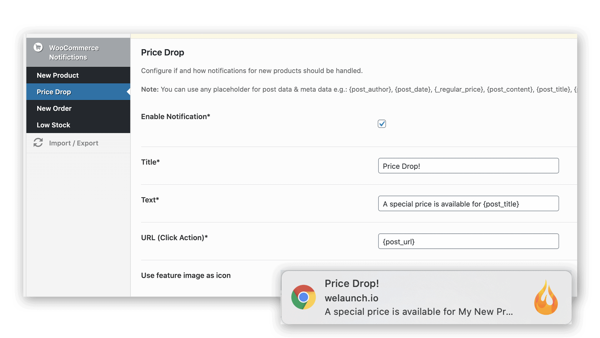 Fire Push WordPress SMS & HTML Web Push Notifications WooCommerce - STCi Tech