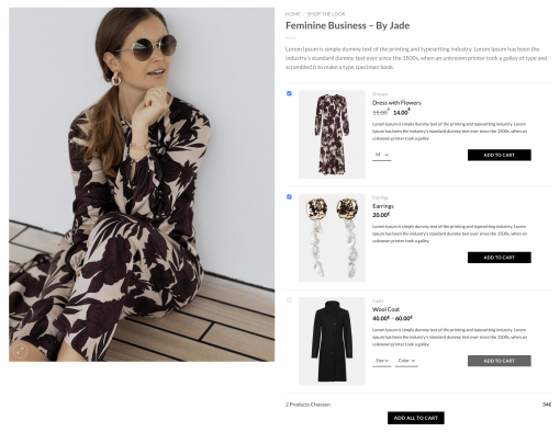 WooCommerce Complete the Look - weLaunch