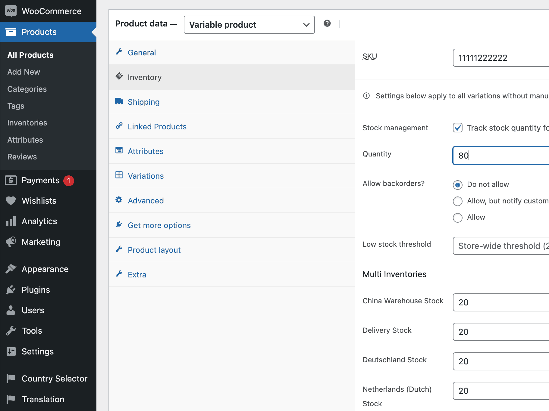 Setup WooCommerce Multi Inventory Plugin - weLaunch