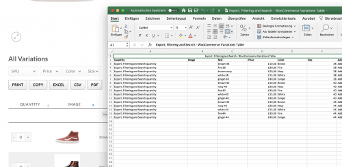 Tabla de variaciones de WooCommerce - weLaunch