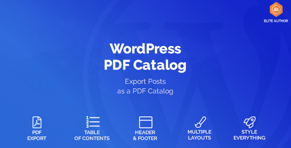 Catalogue PDF WordPress - weLaunch